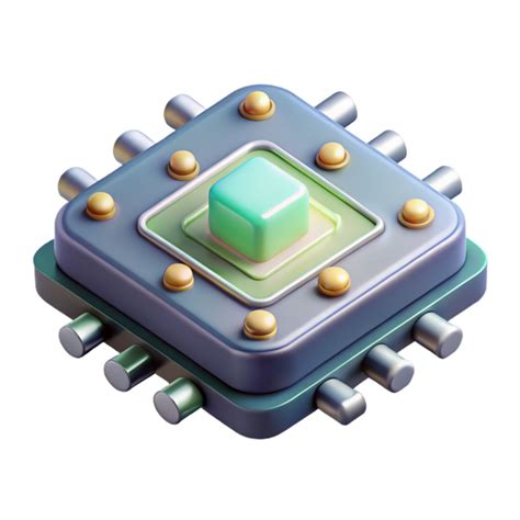 Coveted Tropical Concept Art Style Isolated Cutout Of A Single Levitating Circuit Board With