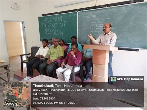 Alumni Interaction Session Computer Science Dept Kamaraj College