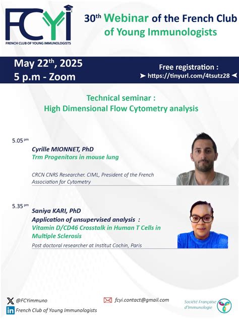 High Dimensional Flow Cytometry Analysis Webinar Join Us Fanny Hidalgo Villeda