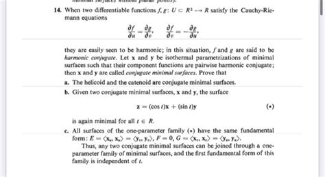 Solved 14 When Two Differentiable Functions Fgu⊂r2→r