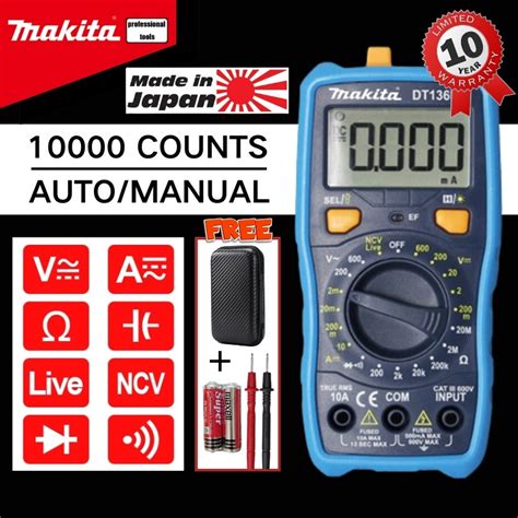 Makitas New Digital Multimeter Lcd Voltmeter Ammeter Voltmeter Ampere Ohm Ac And Dc Ohm Voltage