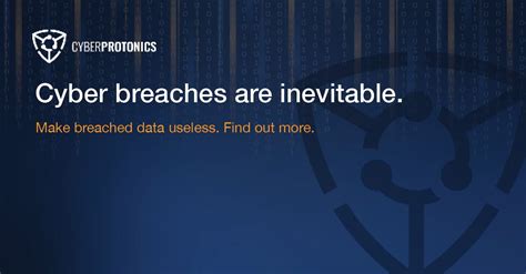 Cyberprotonics On Linkedin Cyber Data Breaches Are Inevitable A Breach Happens Every 11…
