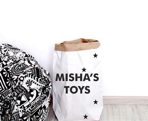 Эко-мешок размера М (56*38 см) именной | Bumashka shop