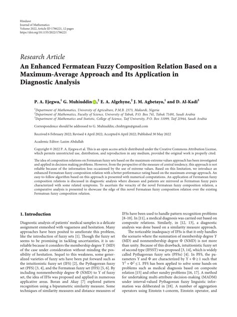 pdf an enhanced fermatean fuzzy composition relation based on a