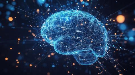 Digital Brain Neural Network Concept Premium Ai Generated Image