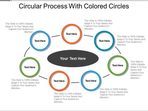 Circular Process With Colored Circles PowerPoint Presentation Templates PPT Template Themes