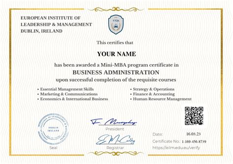 Certificates Eilm Edu Eu