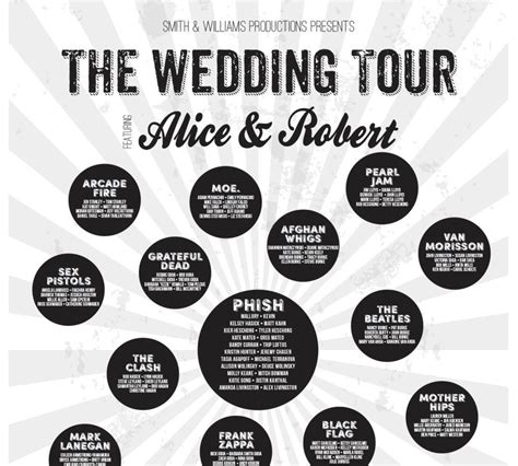 Concert Poster Seating Chart Printable PDF Custom Wedding Etsy