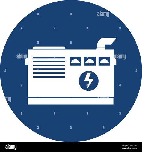 Electric Generator Iconvector Illustration Design Stock Vector Image