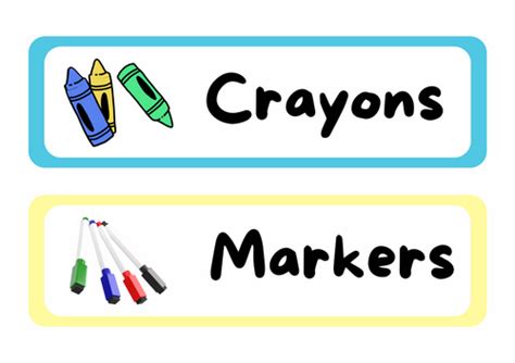 Free Classroom Drawer Labels Full Colour Teaching Resources
