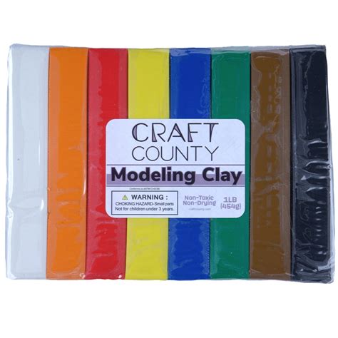 Craft County Modeling Clay Wide Variety Of Colors For Sculpting Claymation Stop Motion Arts