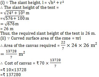 NCERT Solutions For Chapter Surface Areas And Volumes Class Maths Classrankers