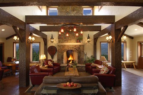 Great Room Fireplace Big Luxury House Design