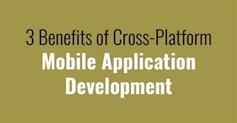 Benefits Of Cross Platform Mobile Application Development Nasscom The Official Community