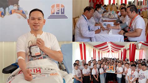 ថ្ងៃខួបកំណើត អ្នកឧកញ៉ា សួរ វីរៈ ដឹកនាំមហាគ្រួសារក្រុមហ៊ុន វិរៈ ប៊ុនថាំ បរិច្ចាគឈាមជួយសង្គម