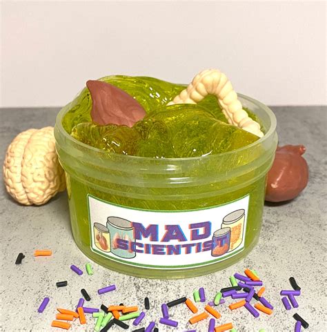 Clear Slime Mad Scientist Scented Slime Slime Shops Etsy