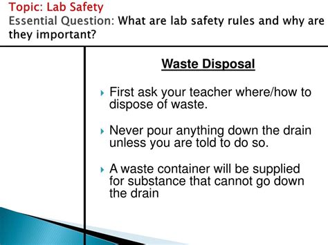 PPT Topic Lab Safety PowerPoint Presentation Free Download ID 2141219