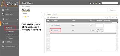 creating your first bot using a2019 a360