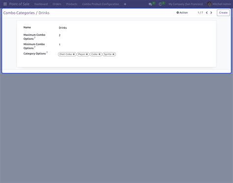 Odoo Pos Combo Products Product Combo In Odoo Webkul
