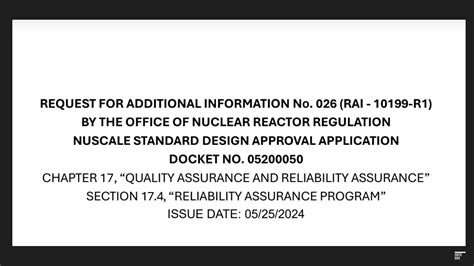 Breaking Nuclear Regulatory Commission Questions Nuscale Risk Protections