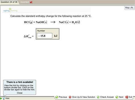 Calculate The Standard Enthalpy Change For The Reaction