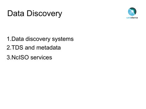 Metadata Enables Data Discovery