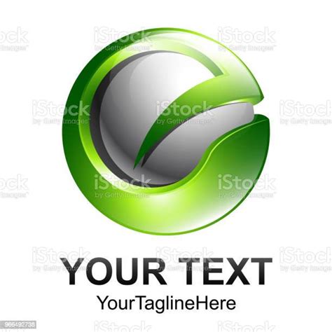 크리에이 티브 추상 3d E 벡터 로고 디자인 서식 파일 요소 범위의 색깔된 녹색은 개념 아이콘 0명에 대한 스톡 벡터 아트 및 기타 이미지 Istock