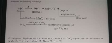 Consider the following reaction(s) \begin{array} { c } ( \mathrm { A } ) ..