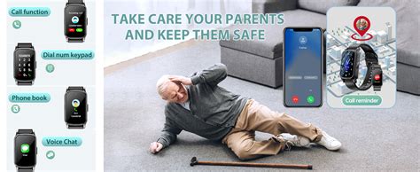 Fall Detection Smart Watch For Seniors With Gps Tracking