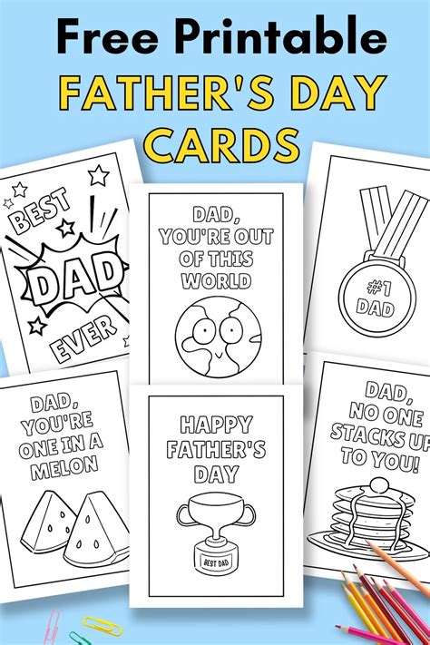 Printable Fathers Day Cards To Colour — Gathering Beauty