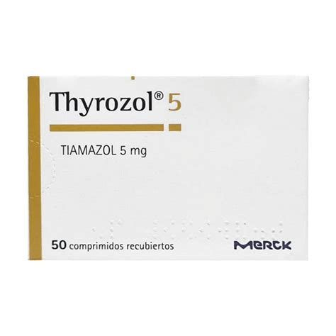 Thyrozol 5 Tiamazol 5 Mg 50 Comprimidos Recubiertos Farmacias Del Dr