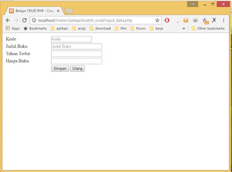 Membuat Aplikasi Website CRUD Sederhana Dengan PHP Dan MySQL Bagian Pelajar Bodoh