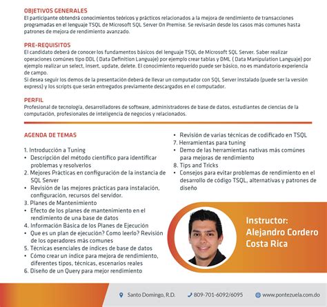 Cursotaller Ms Sql Server Performance Tuning Pontezuela Tech