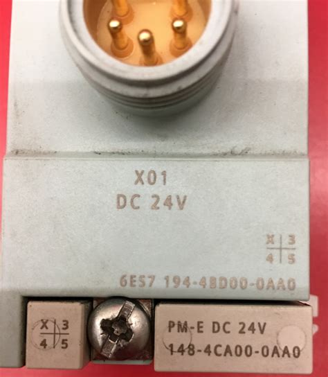 Siemens 6es7 194 4bd00 0aa0 Connection Module With Backplane Bus Module