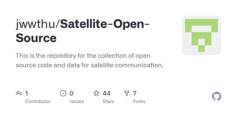 Github Jwwthusatellite Open Source This Is The Repository For The