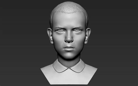 Eleven Stranger Things Bust 3d Model By Printedreality