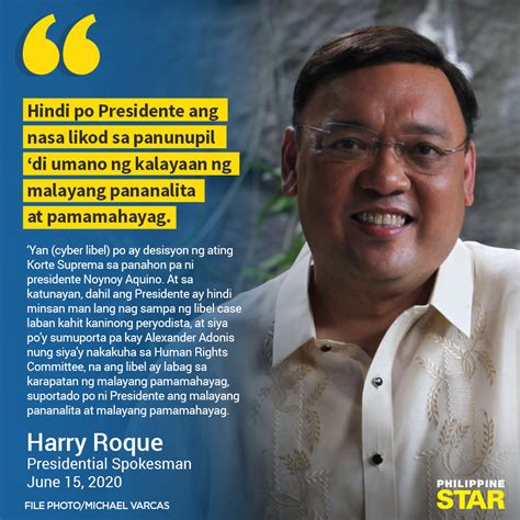 Philippine Star - Presidential Spokesperson Harry Roque...
