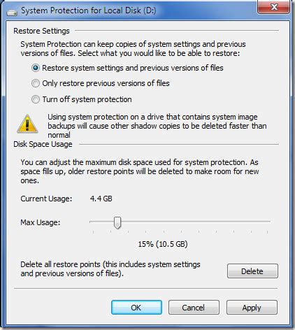 How To Enable Disable Windows System Protection