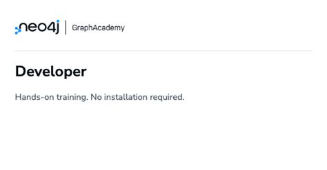 Developer Courses Free Neo4j Courses From Graphacademy