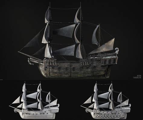 Artstation Pirate Ship Black Pearl Inspired Artur Teodorczyk