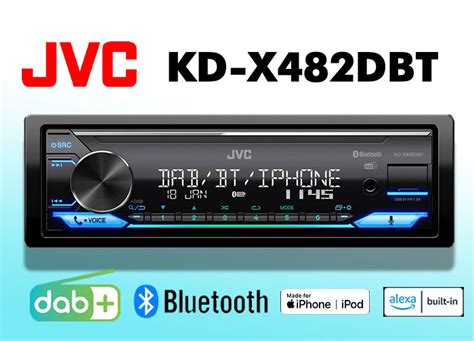JVC KD X DBT DIN Digital Media Receiver Dynamic Sounds Car Audio Installation Advice Centre