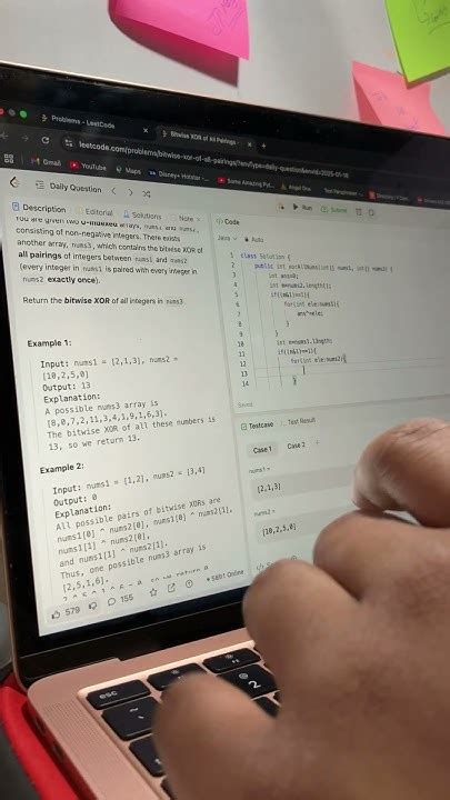 Solved Leetcode Problem 2425day 36 Apnacollage Programming Datastructure