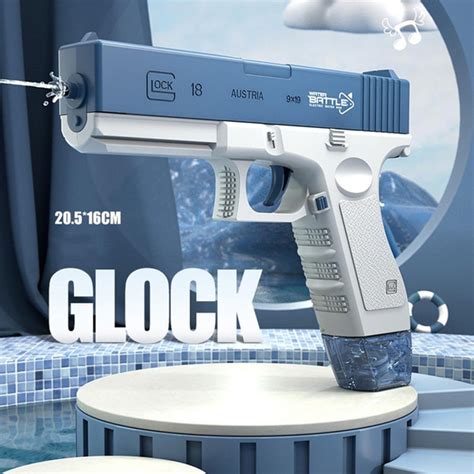New Water Gun Electric Glock Pistol Shooting Toy Full Automatic Summer