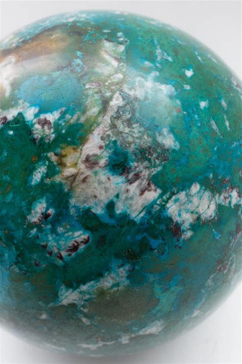 Unusually Large Chrysocolla Sphere Specimen At 1stdibs