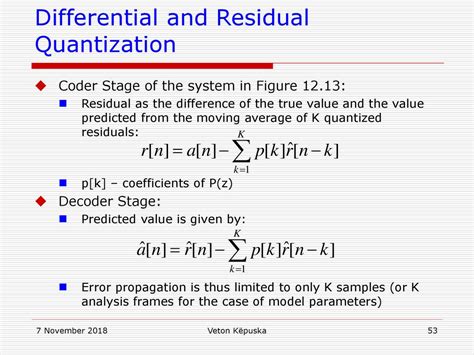 Digital Systems Hardware Organization And Design Speech Coding Ppt