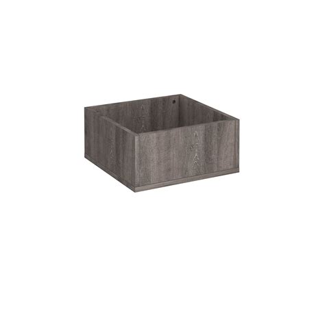 Flux Modular Storage Single Wooden Planter Box Grey Oak Coastline