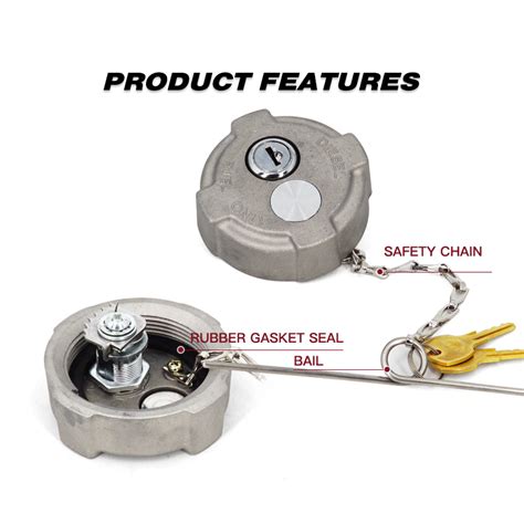 Aluminum Locking Diesel Fuel Cap 2 115 Npsh Fuel Tanks Cover