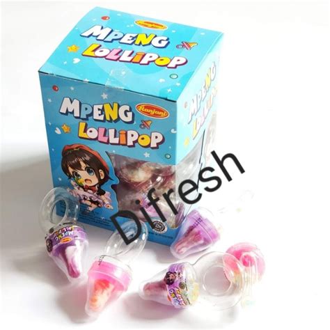 Jual Permen Lollipop Bentuk Mpeng Isi 24 Pcs Shopee Indonesia
