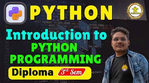 Python Programming Introduction Diploma 3rd Sem Cst Basic