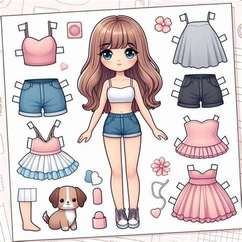 Plantilla Para Muñeca De Papel Descubre 16 Ideas De Imprimir En Este